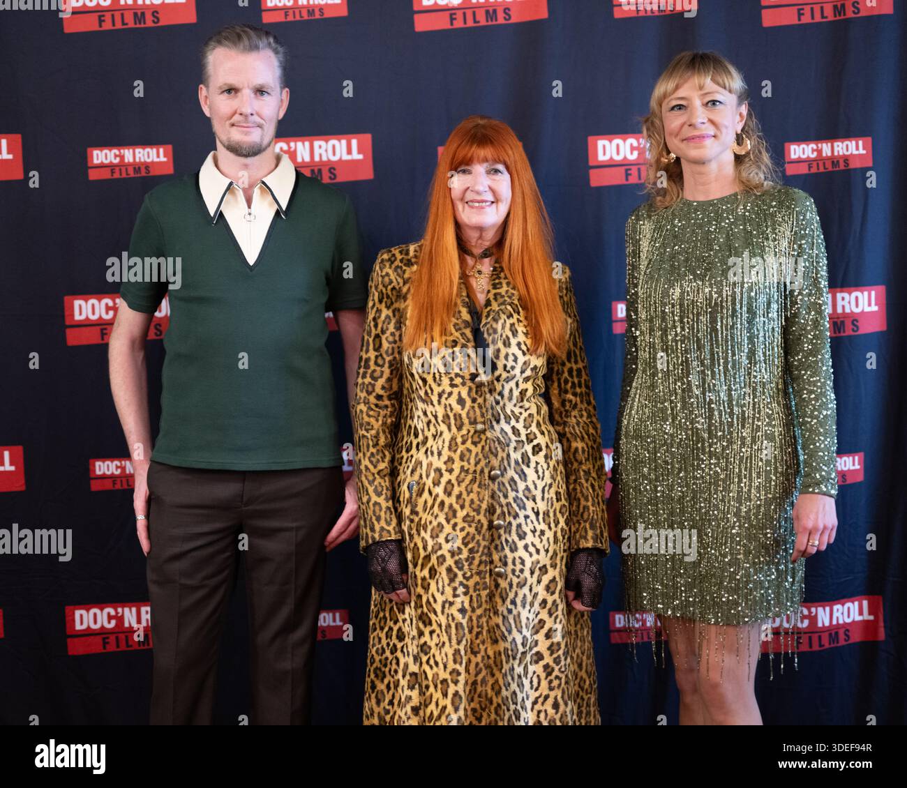 London, UK. 26 October, 2023. Colm Forde, Moira Hopkins and Vanessa ...