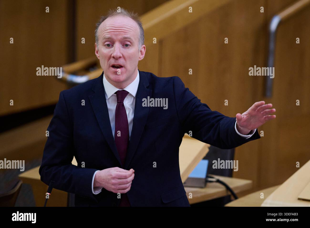 Edinburgh Scotland, UK 07 January 2026. Michael Marra MSP at the ...