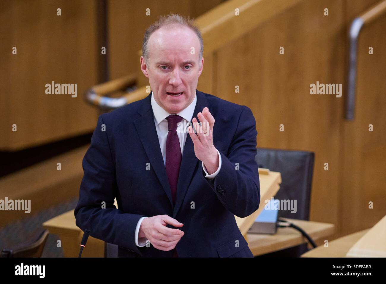 Edinburgh Scotland, UK 07 January 2026. Michael Marra MSP at the ...