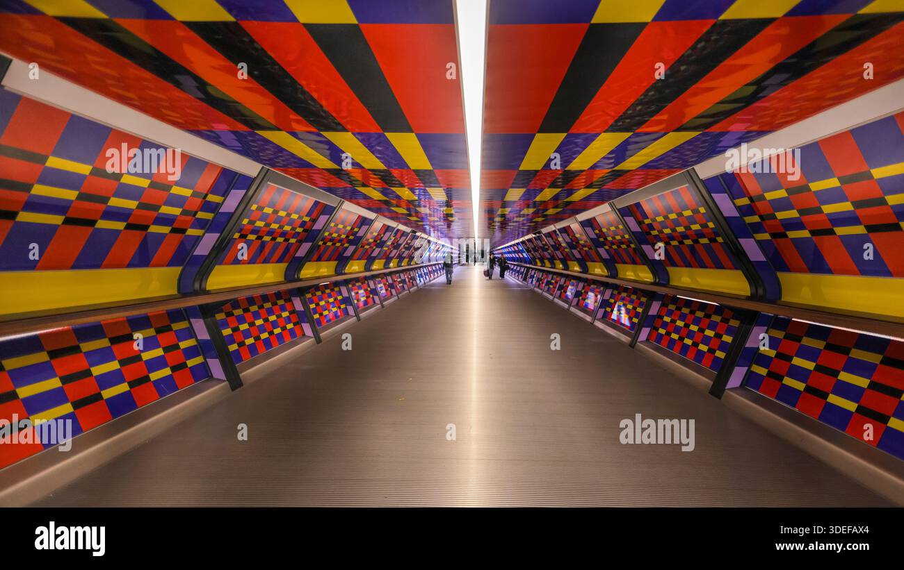 Adams Plaza Bridge with 'Captivated By Colour' installation by Camille ...