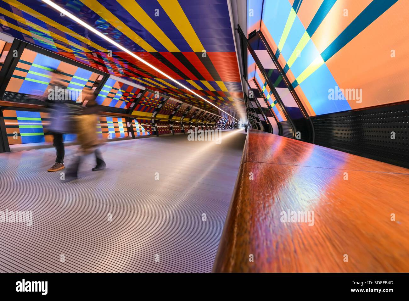 Adams Plaza Bridge with 'Captivated By Colour' installation by Camille ...