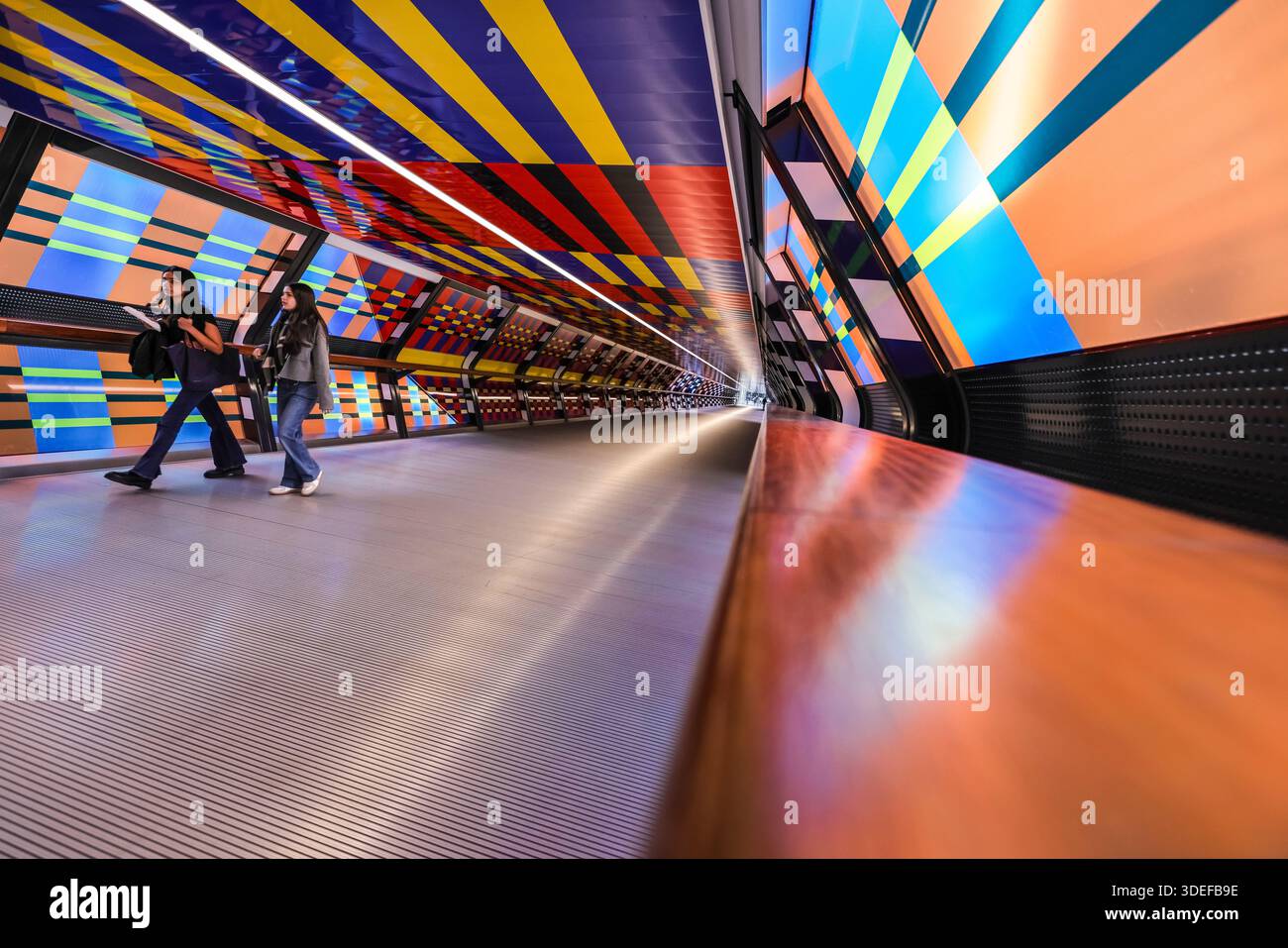Adams Plaza Bridge with 'Captivated By Colour' installation by Camille ...