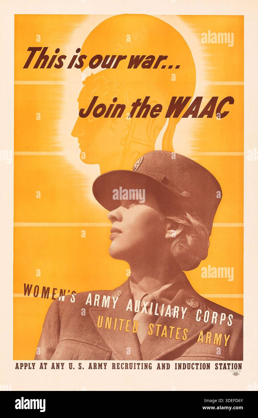 American World War II Propaganda Poster (United States Army, 1943 ...