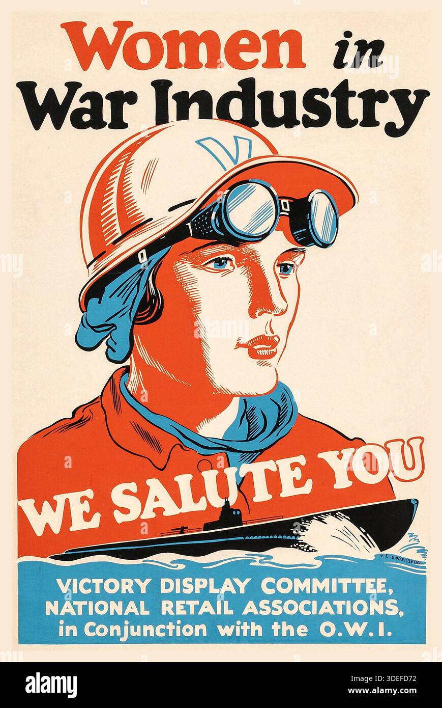 World War II Propaganda Poster (1940s) OWI Poster – "Women in War ...