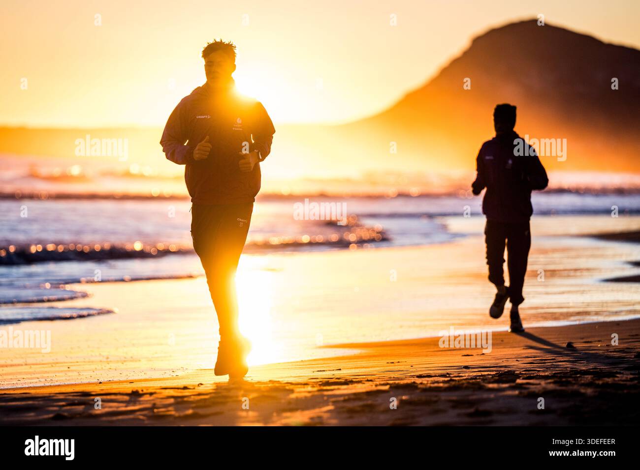 Gent's Tibe De Vlieger pictured during a sunrise morning run at the ...