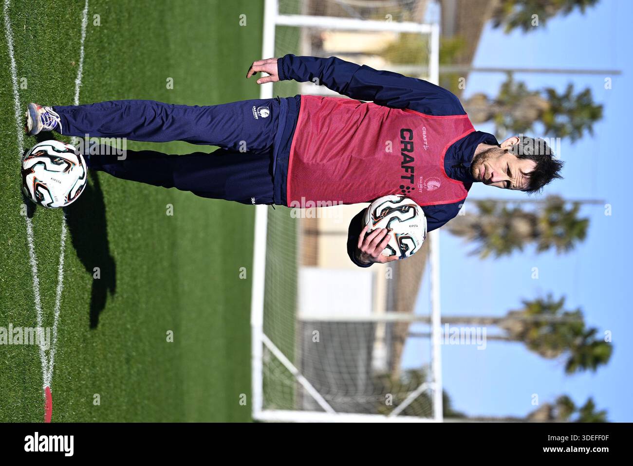 U23 coach Thomas Matton pictured at the winter training camp of Belgian ...