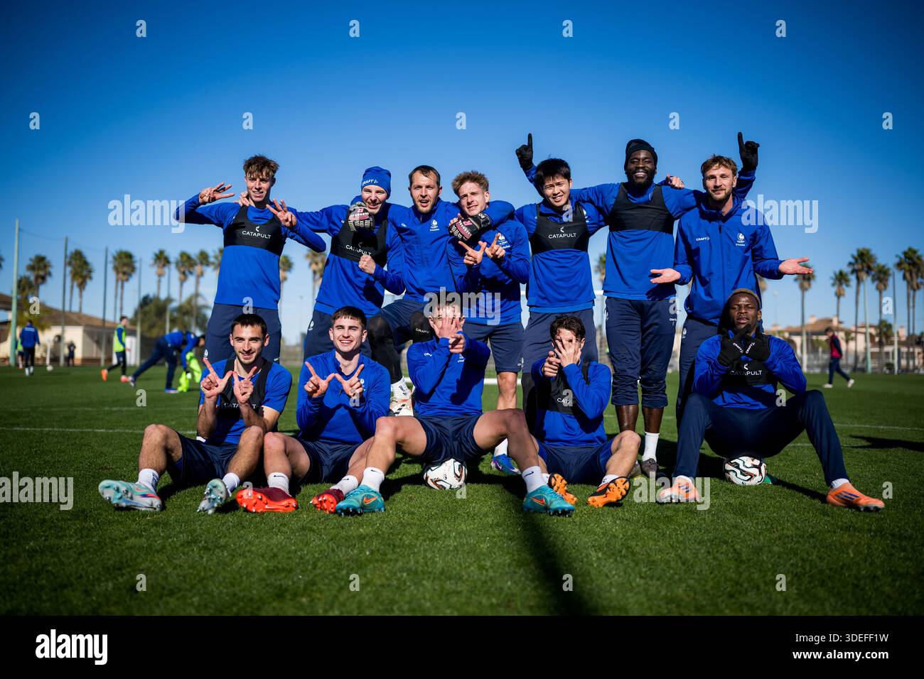 Oliva, Spain. 07th Jan, 2026. Gent's players pictured during the winter ...