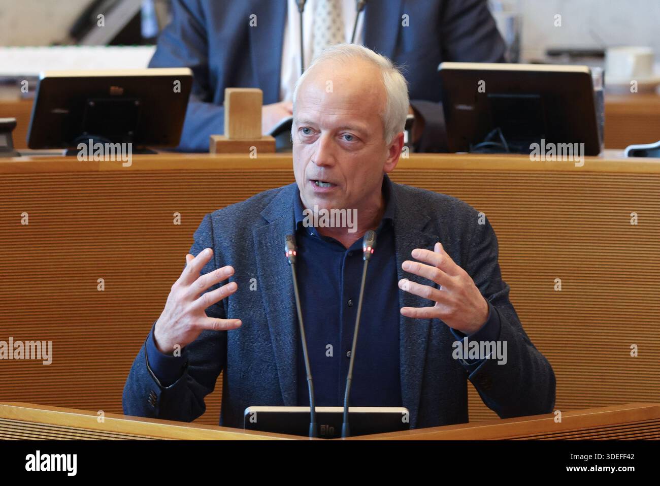Walloon Minister Yves Coppieters pictured during a plenary session of ...