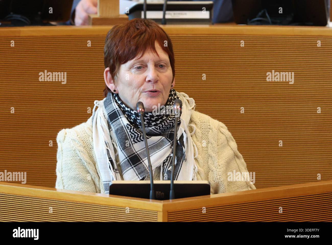 PTB Alice Bernard pictured during a plenary session of the Walloon ...