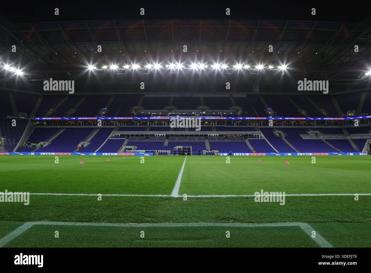 A general view of Hill Dickinson Stadium ahead of the Premier League ...