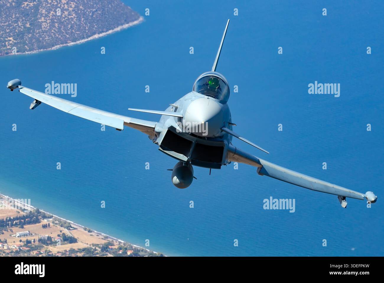 The image shows a German Air Force Eurofighter EF-2000 Typhoon S in ...