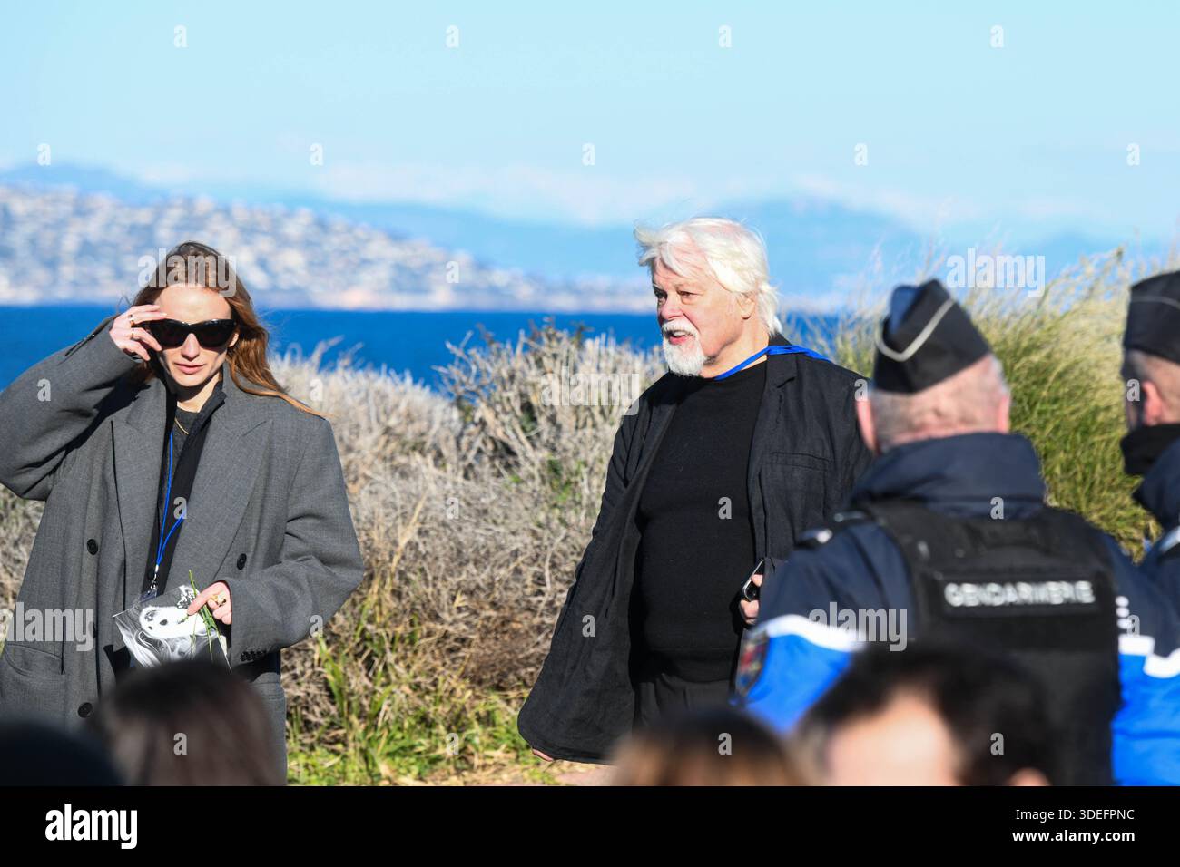 Saint Tropez, France. 07th Jan, 2026. Paul Watson during public tribute ...