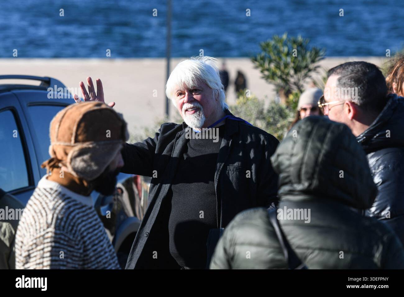 Saint Tropez, France. 07th Jan, 2026. Paul Watson during public tribute ...