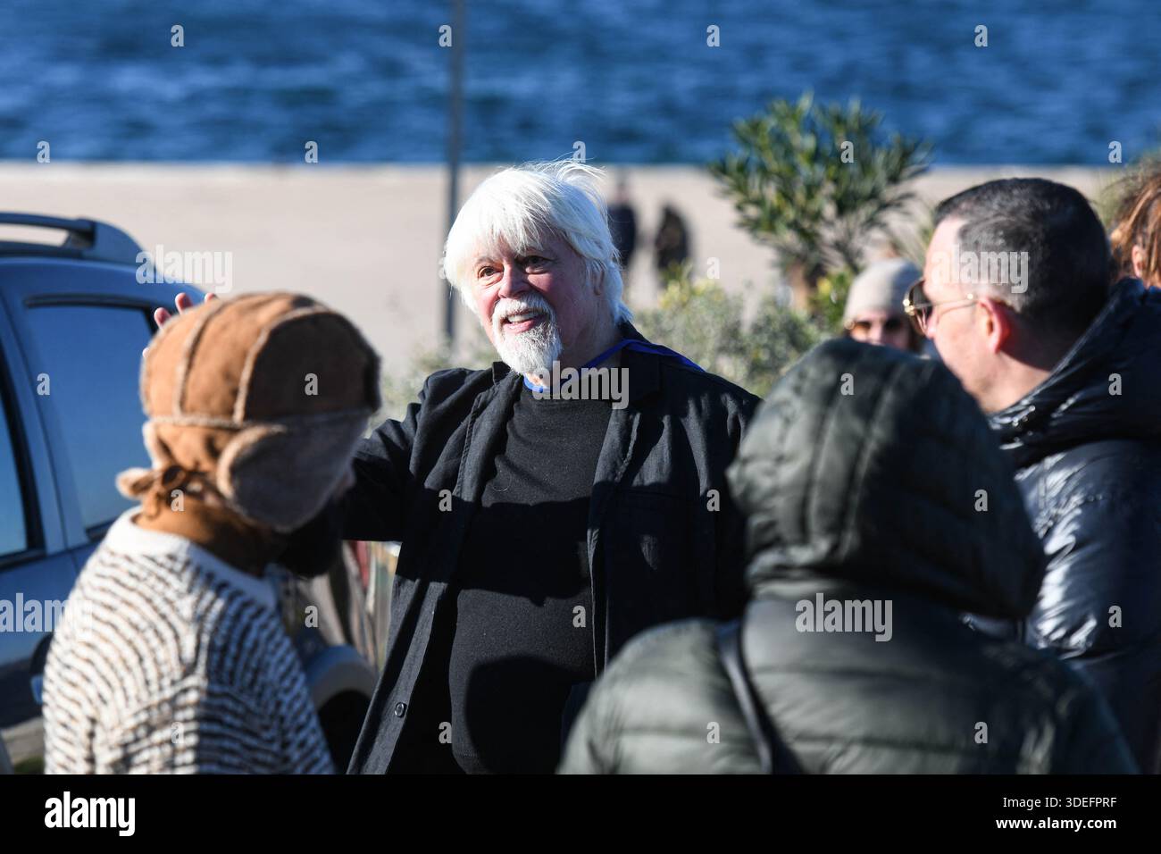 Saint Tropez, France. 07th Jan, 2026. Paul Watson during public tribute ...