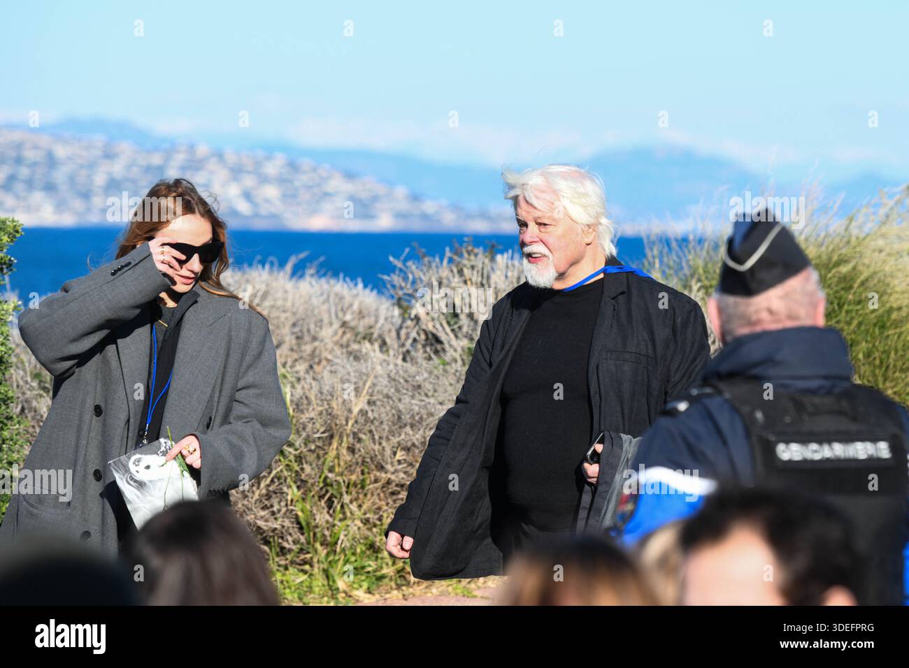 Saint Tropez, France. 07th Jan, 2026. Paul Watson during public tribute ...
