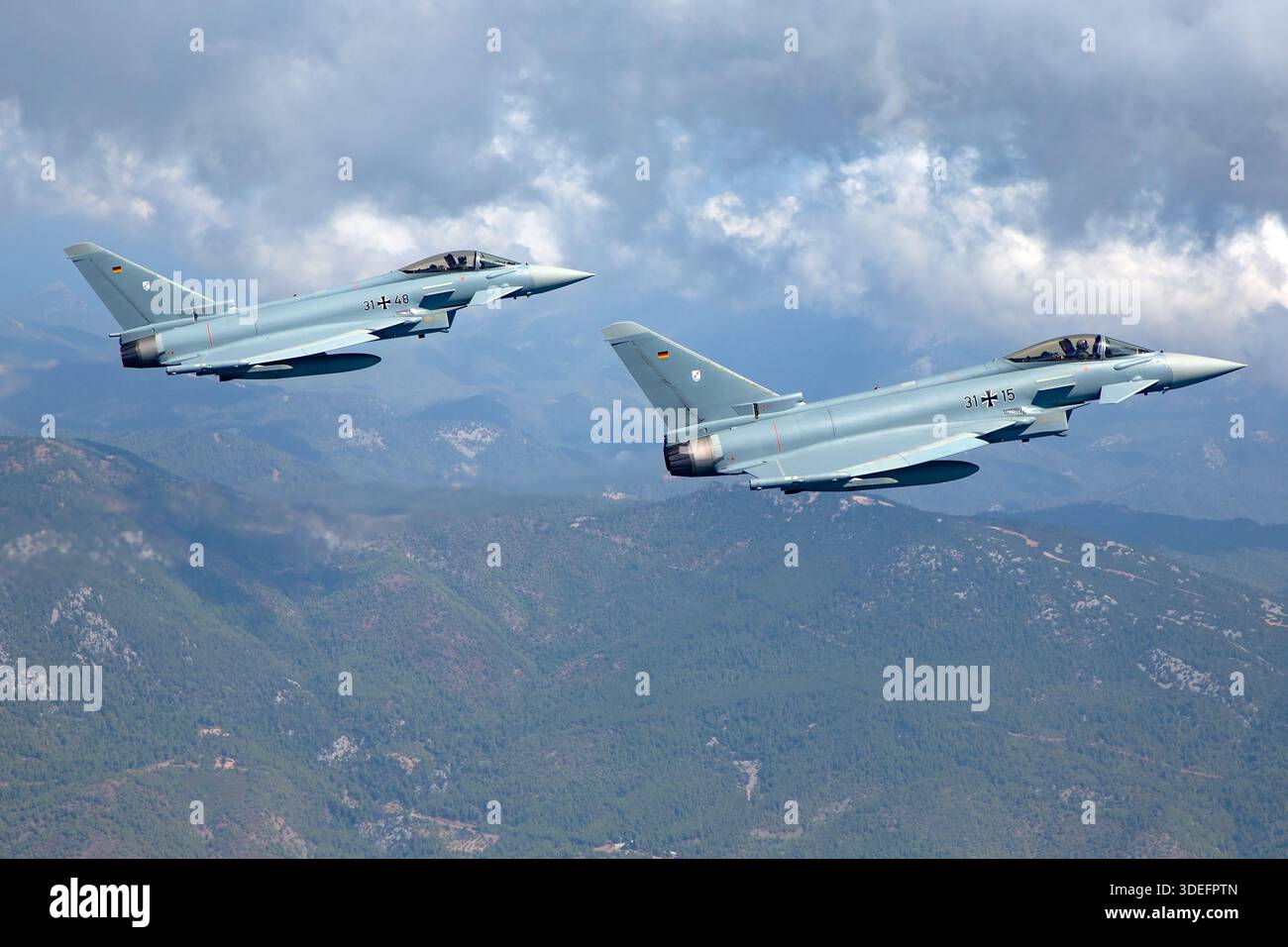 Air-to-air image of German Air Force Eurofighter EF-2000 Typhoon S ...