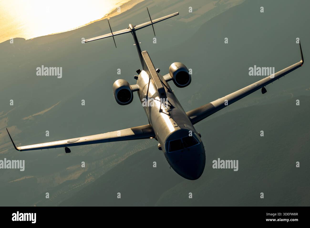 The photograph depicts a Hellenic Air Force Embraer EMB-145H AEW&C ...
