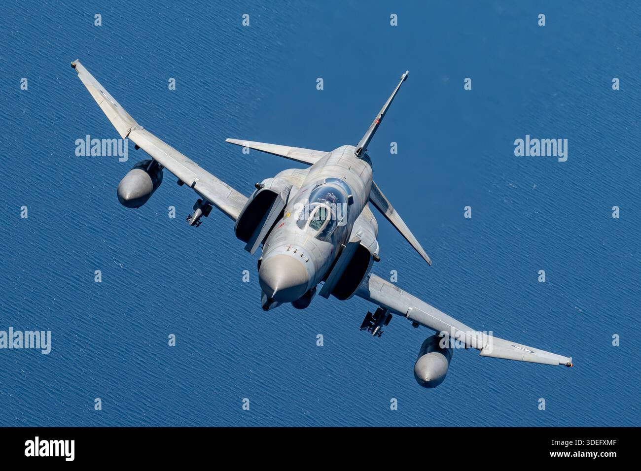 Greek Air Force McDonnell Douglas F-4E Phantom II with close-up pilot ...