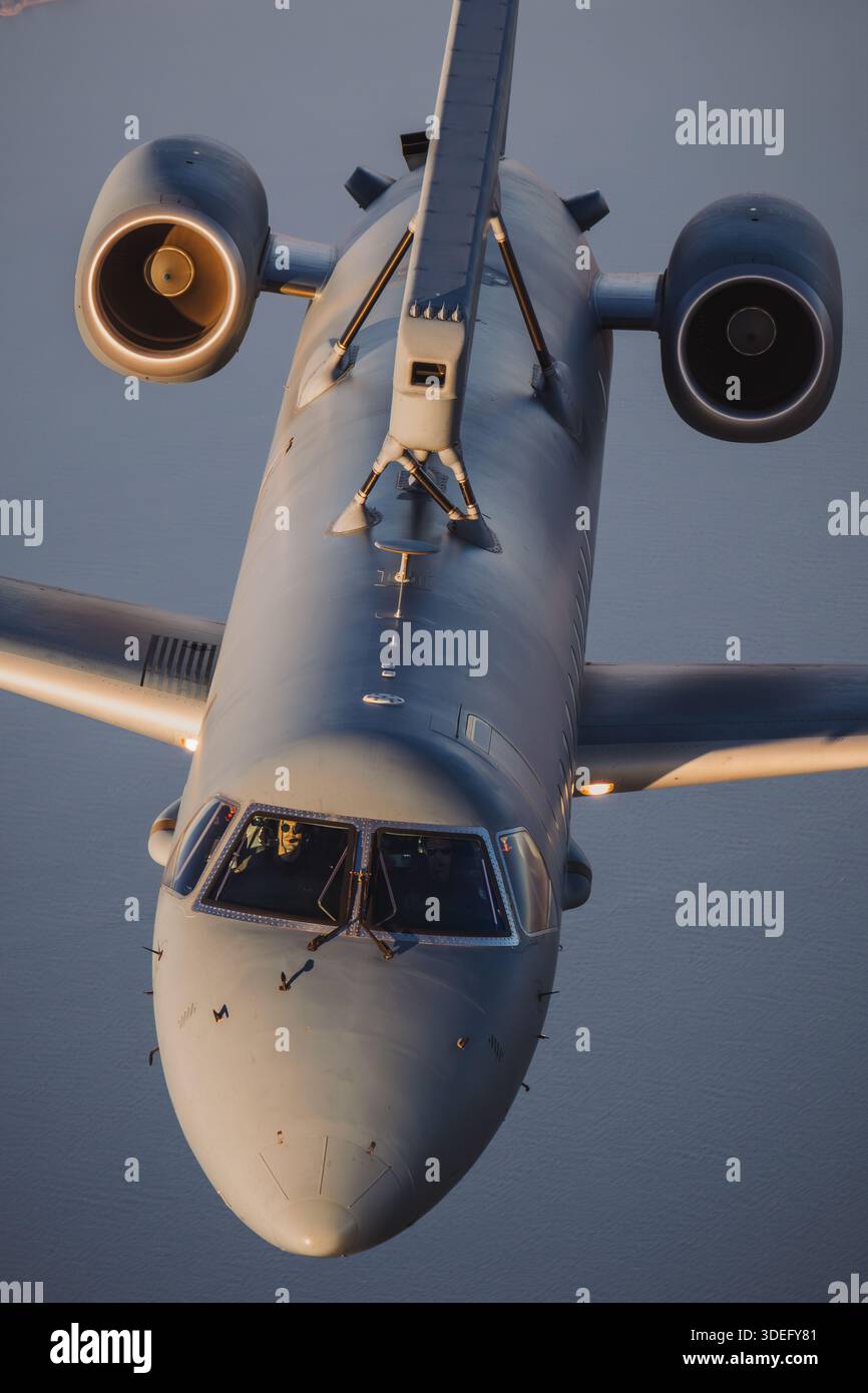 The image shows a Hellenic Air Force Embraer EMB-145H AEW&C aircraft ...