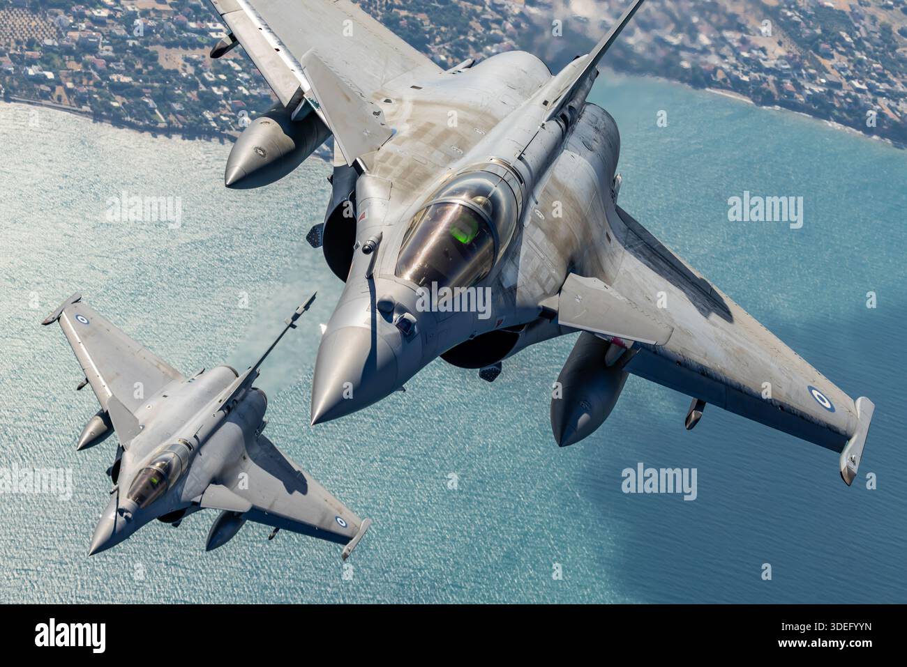 Air-to-air image showing a formation of Hellenic Air Force Dassault ...