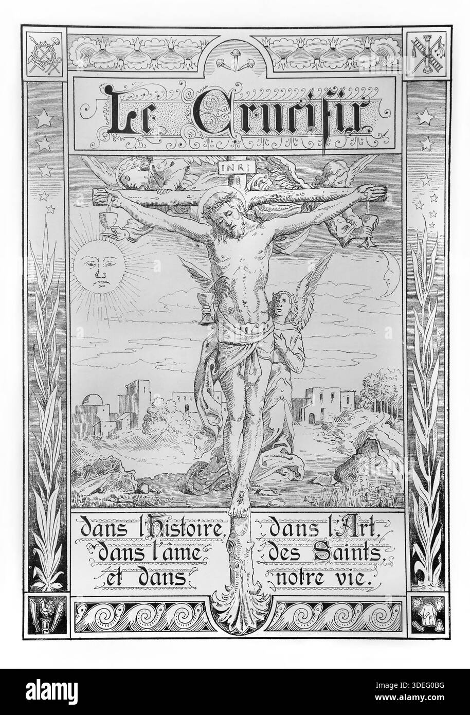 Illustration of Angels Collecting the blood from the Wounds of Jesus ...