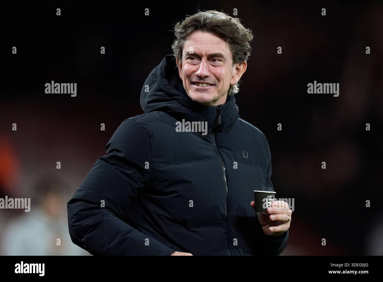 Tottenham Hotspur manager Thomas Frank before the Premier League match ...
