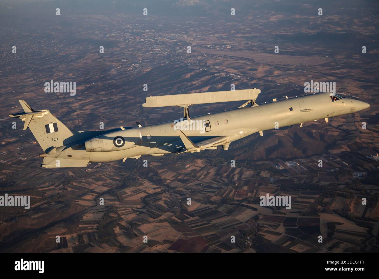 The Embraer EMB-145H AEW&C, registration 729, serial number 145729, of ...