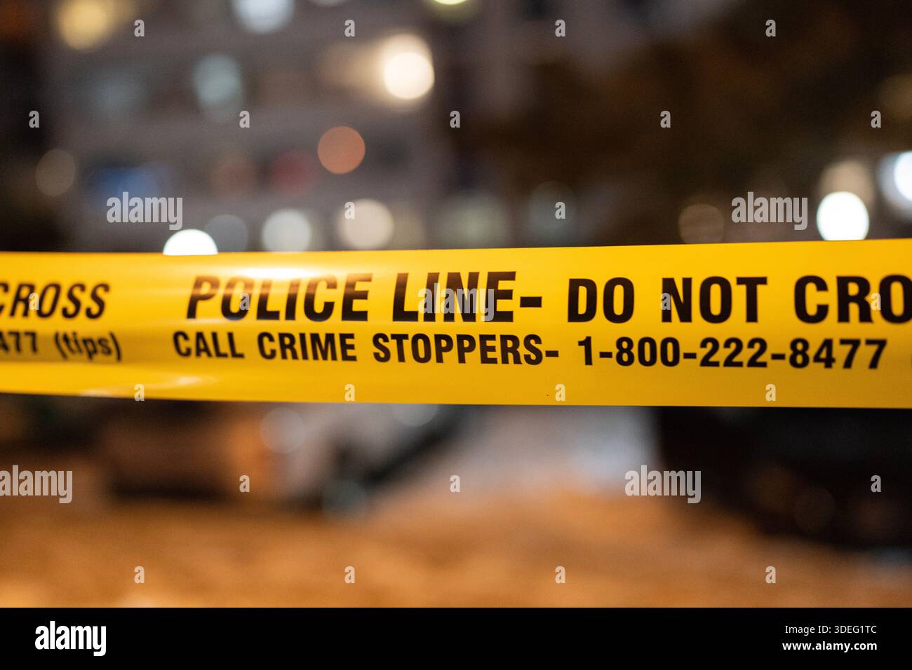 Police tape is shown in Toronto on Saturday, Jan. 14, 2023. THE ...