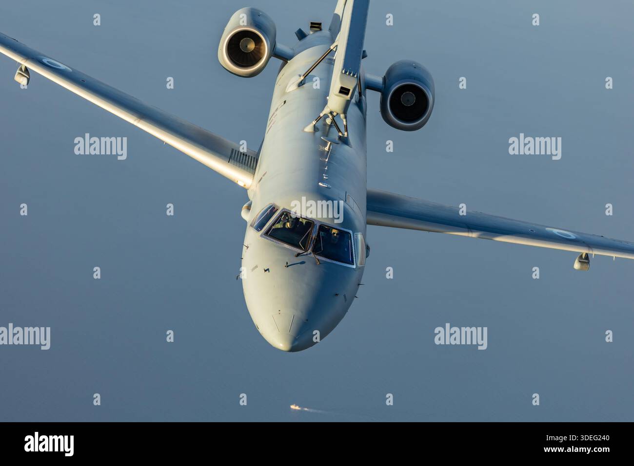 The photograph shows a Hellenic Air Force Embraer EMB-145H AEW&C ...