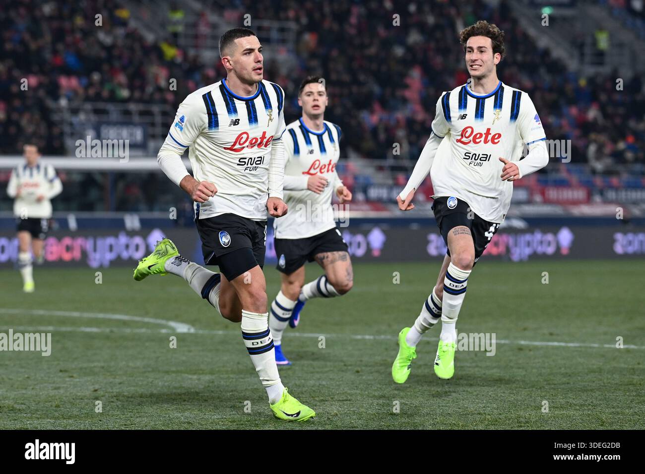 Krstovic Nikola (Atalanta Bc) celebrating his goal during Bologna FC vs ...