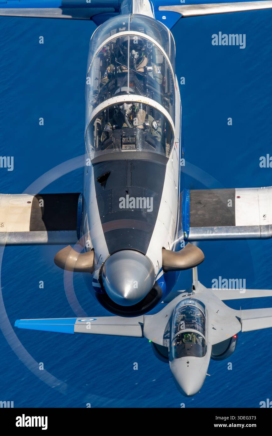A Hellenic Air Force Leonardo Alenia Aermacchi M-346B Master and ...