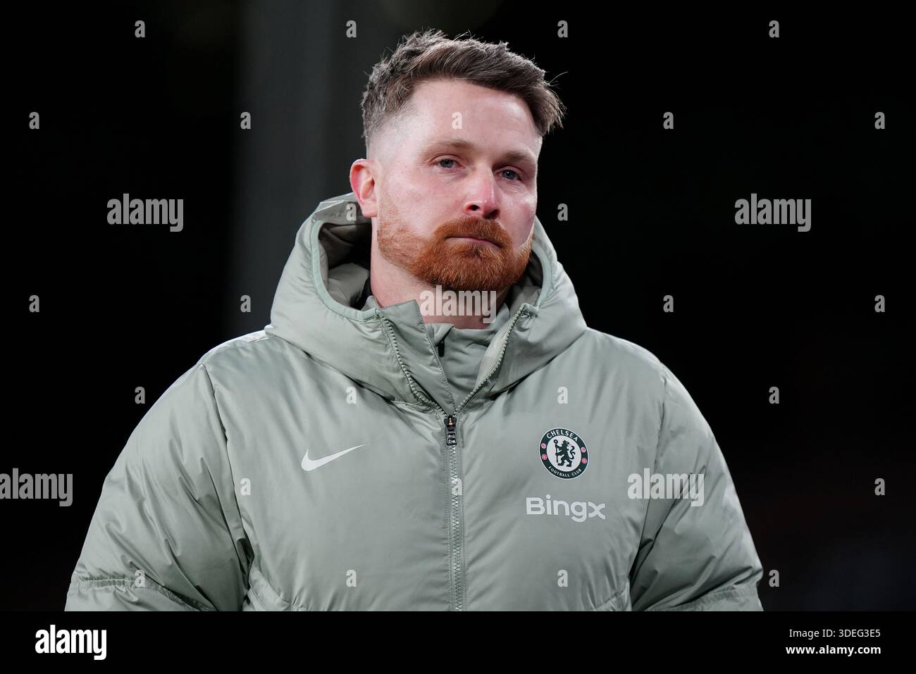 Chelsea caretaker manager Calum McFarlane before the Premier League ...