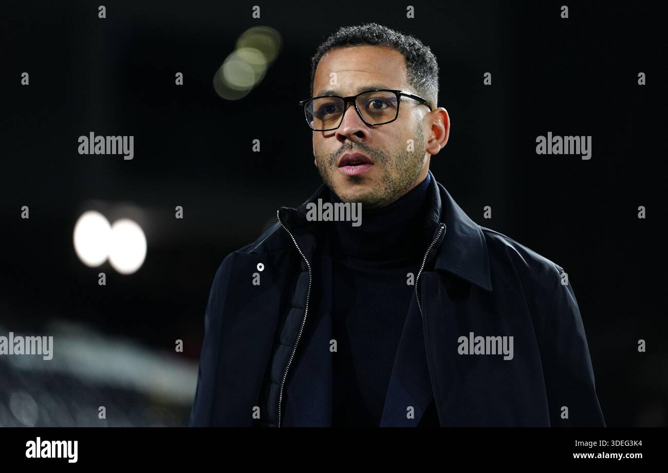 New Chelsea manager Liam Rosenior before the Premier League match at ...