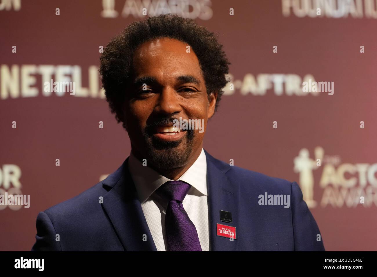 Jason George poses during the nominations announcement for the 32nd ...