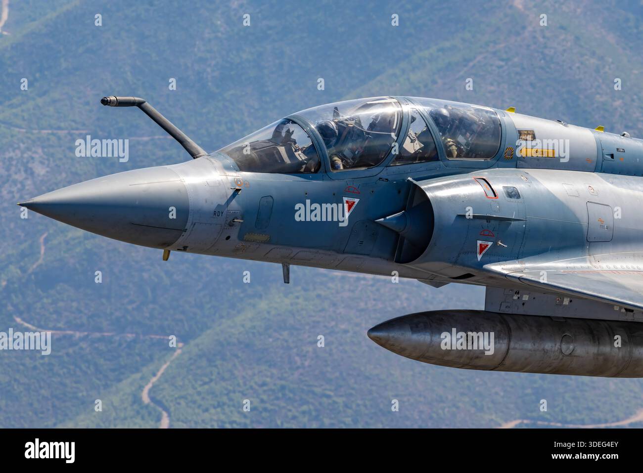 A Dassault Mirage 2000-5BG of the Hellenic Air Force is shown in close ...