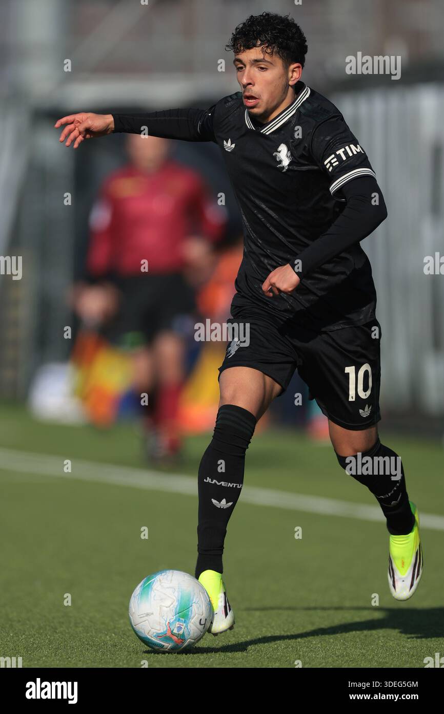 Turin, Italy, 7th January 2026. Gabriele Finocchiaro of Juventus during ...