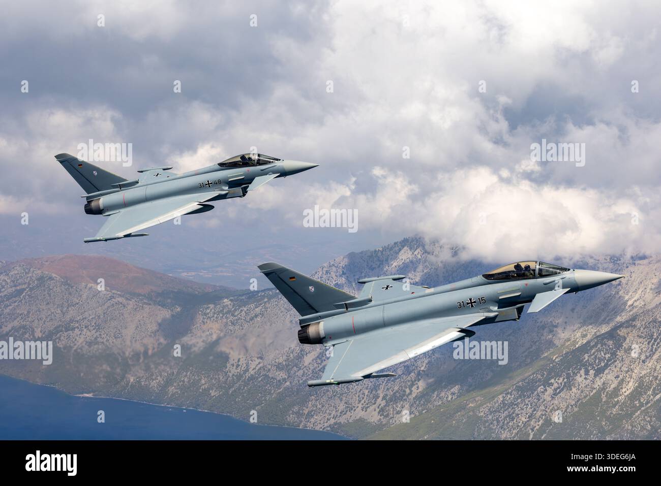 Two German Air Force Eurofighter EF-2000 Typhoon S aircraft ...