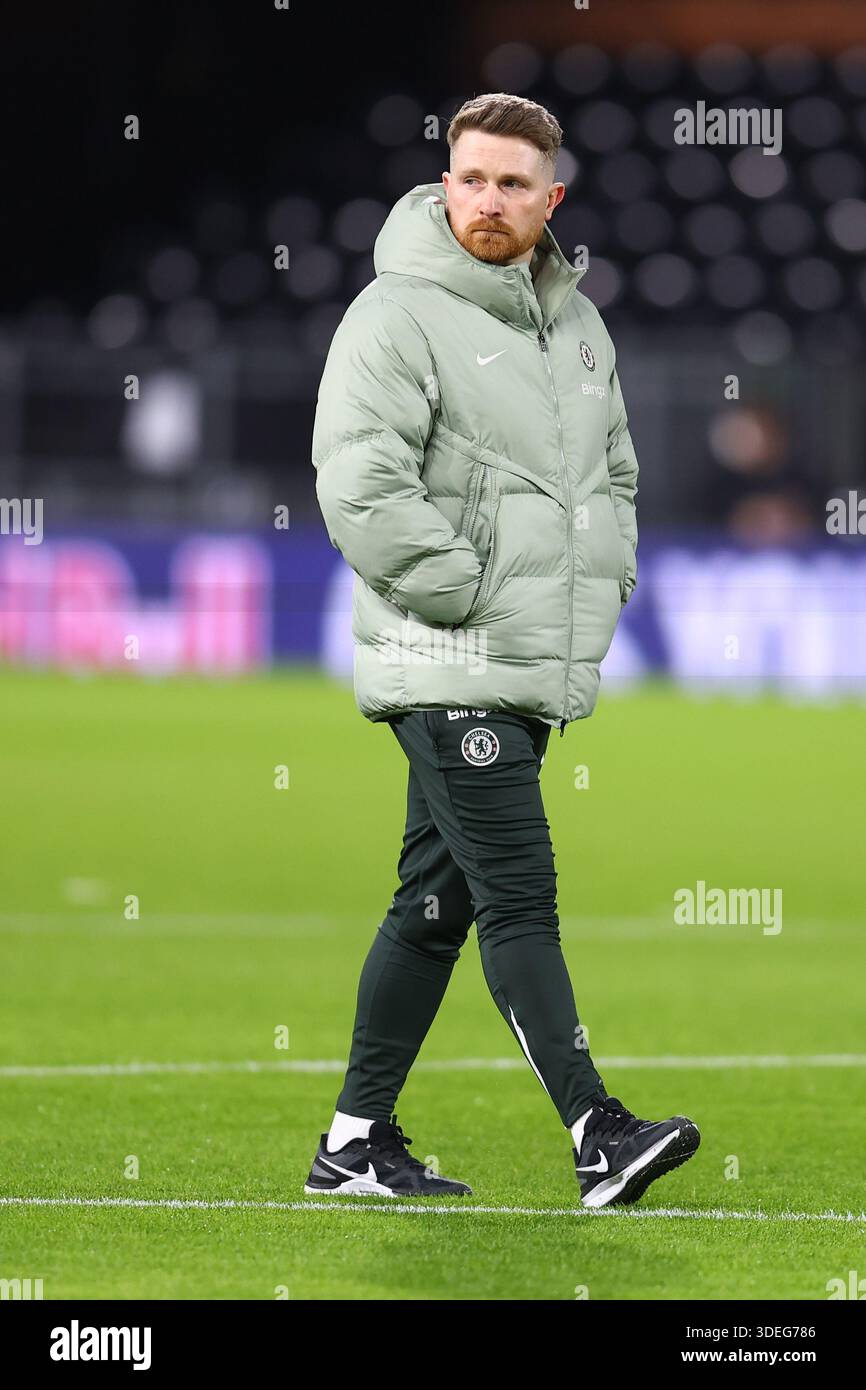 London, England, 7th January 2026. Calum McFarlan, caretaker head coach ...
