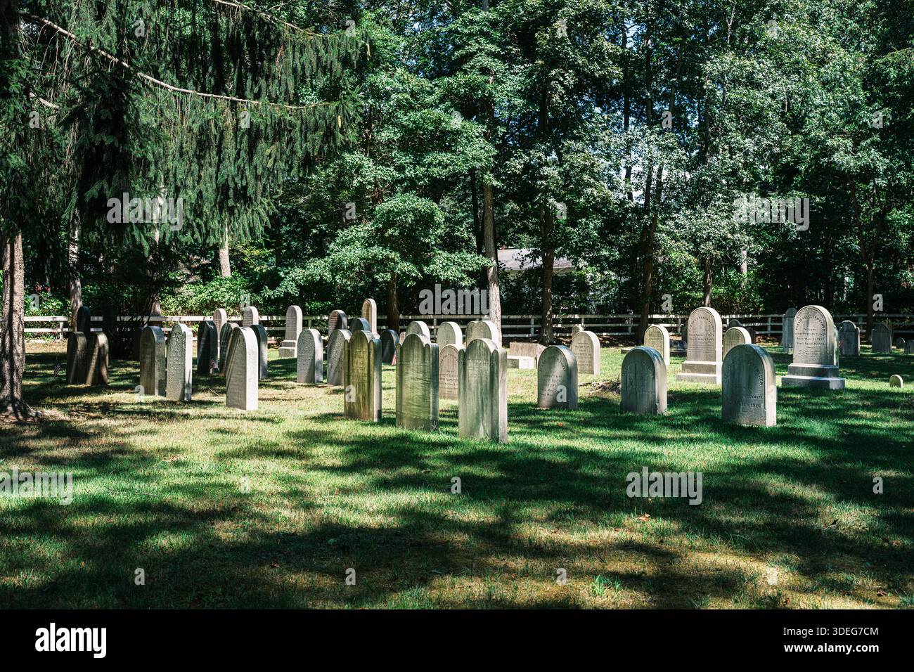 Historic gravestones at the William Floyd Estate cemetery on Long ...