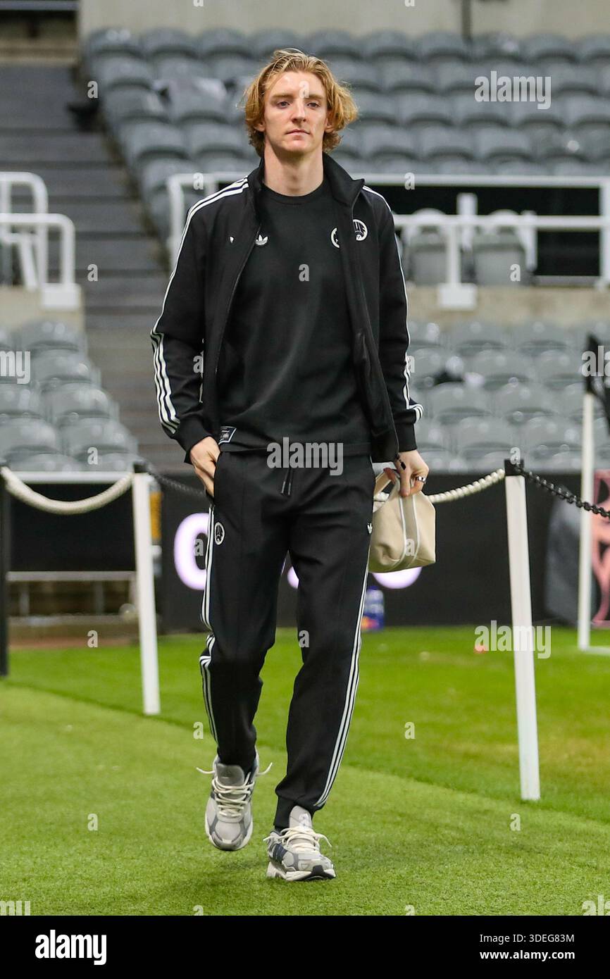 Anthony Gordon Of Newcastle United Arrives during the Newcastle United ...