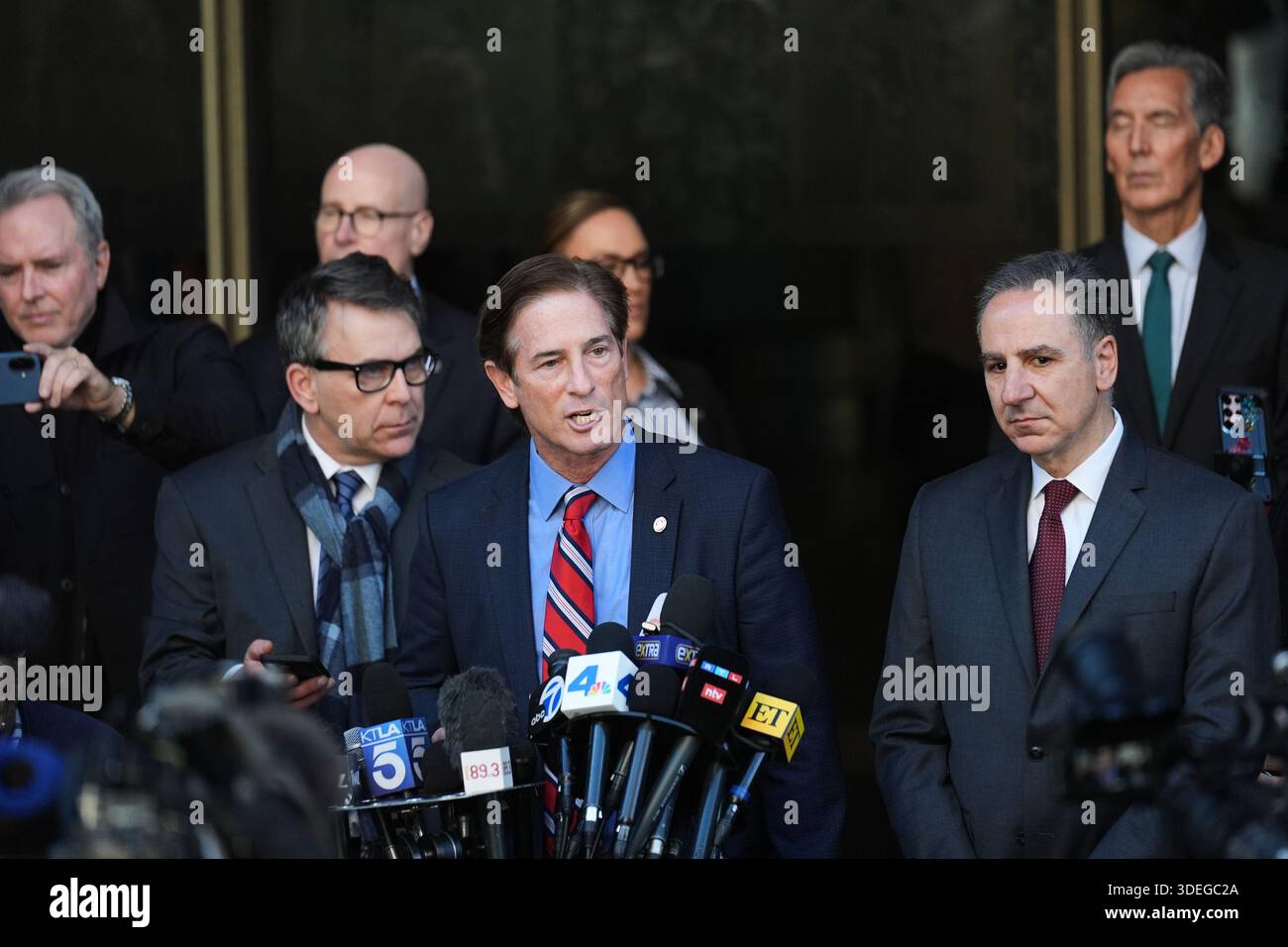 Los Angeles District Attorney Nathan Hochman speaks after the ...