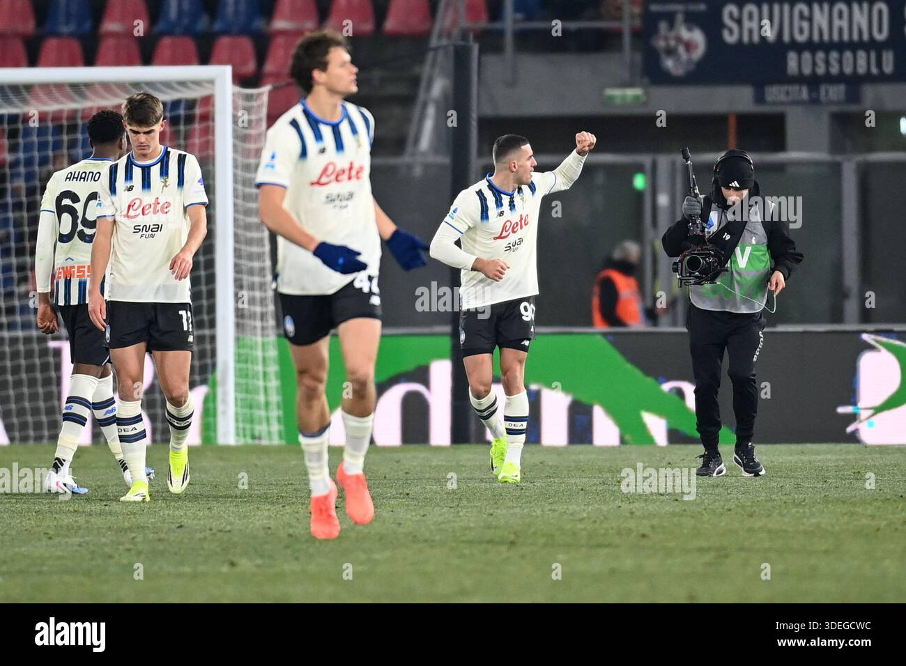 Krstovic Nikola (Atalanta Bc) celebrating his goal during Bologna FC vs ...