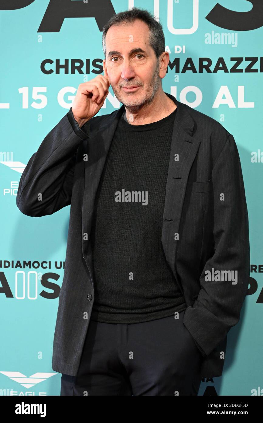 Photocall Film Prendiamoci una pausa Paolo Calabresi during the ...