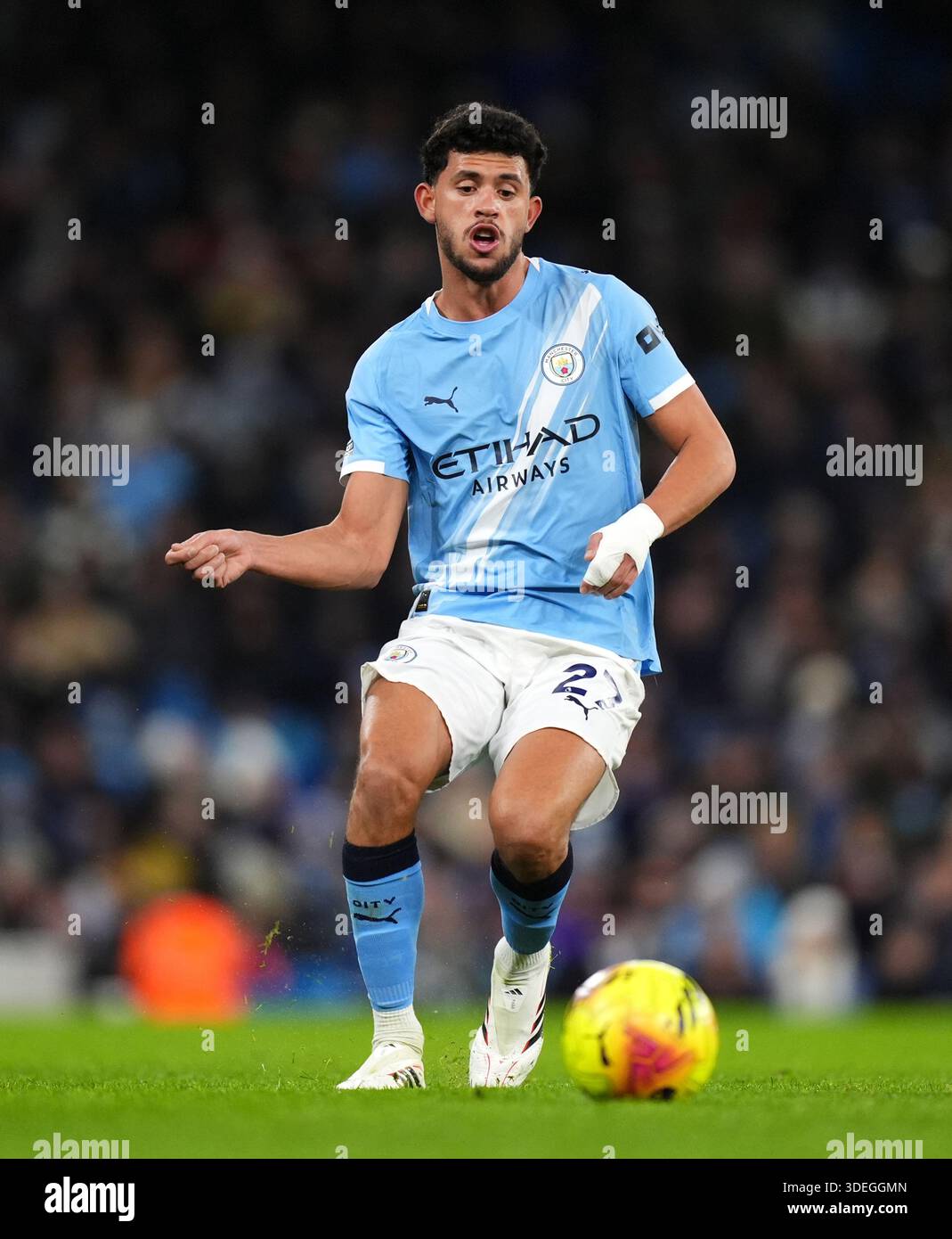 Manchester City's Matheus Nunes during the Premier League match at ...