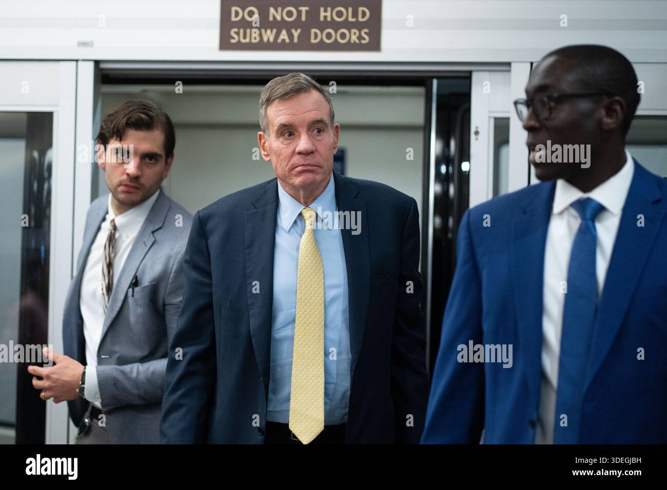 UNITED STATES - JANUARY 7: Sen. Mark Warner, D-Va., arrives in the U.S ...