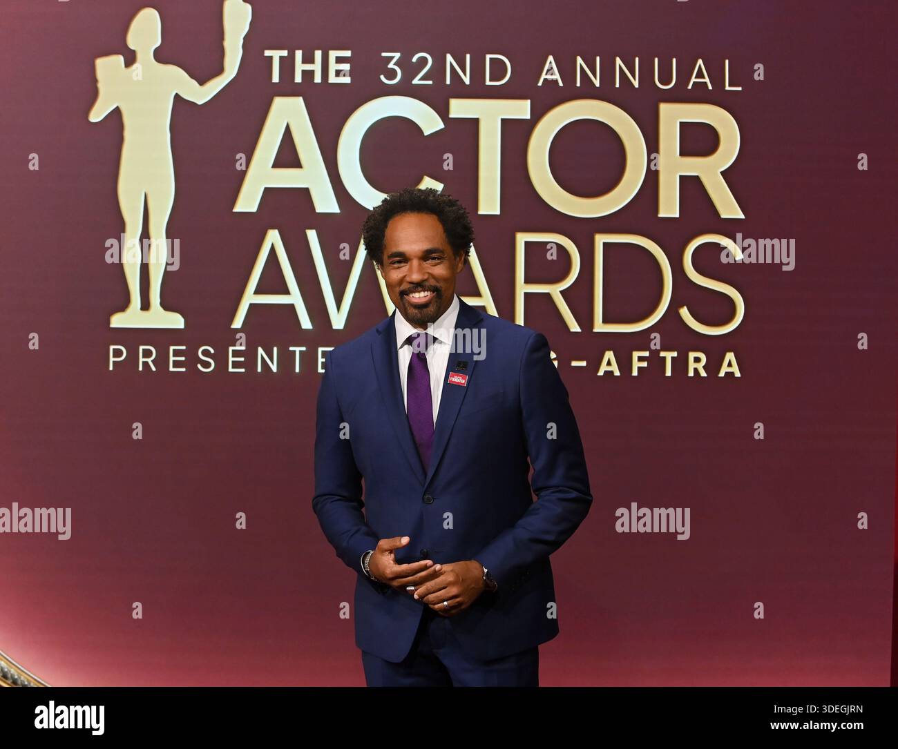Jason George onstage at the 32nd Annual Actor Awards nominations held ...