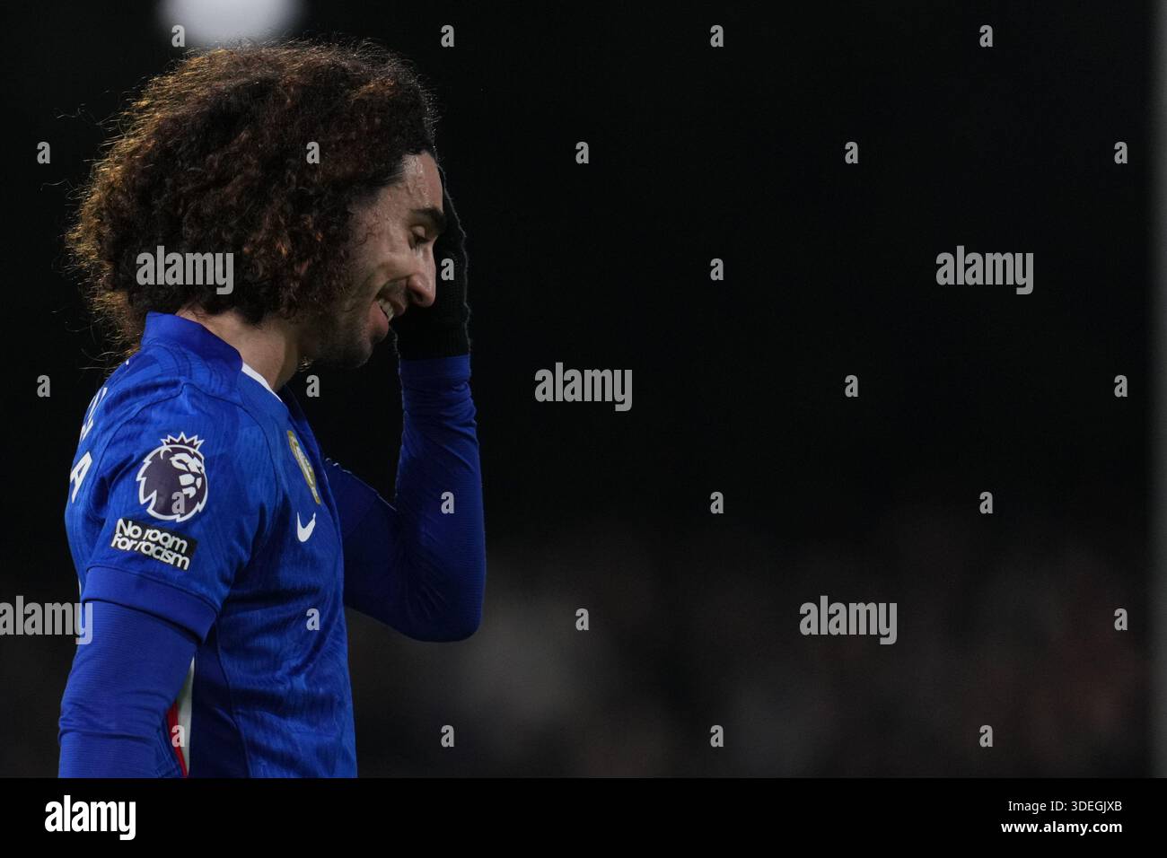 Marc Cucurella of Chelsea walks off after red card during the Premier ...