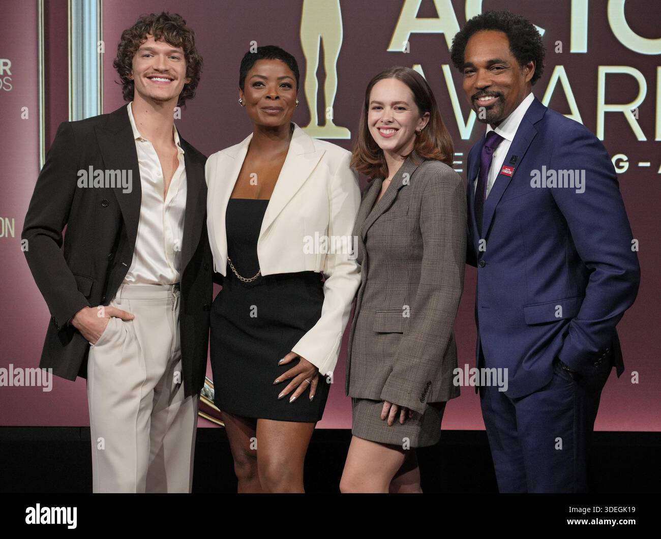 (L-R) Connor Storrie, Janelle James, Elizabeth McLaughlin and Jason ...