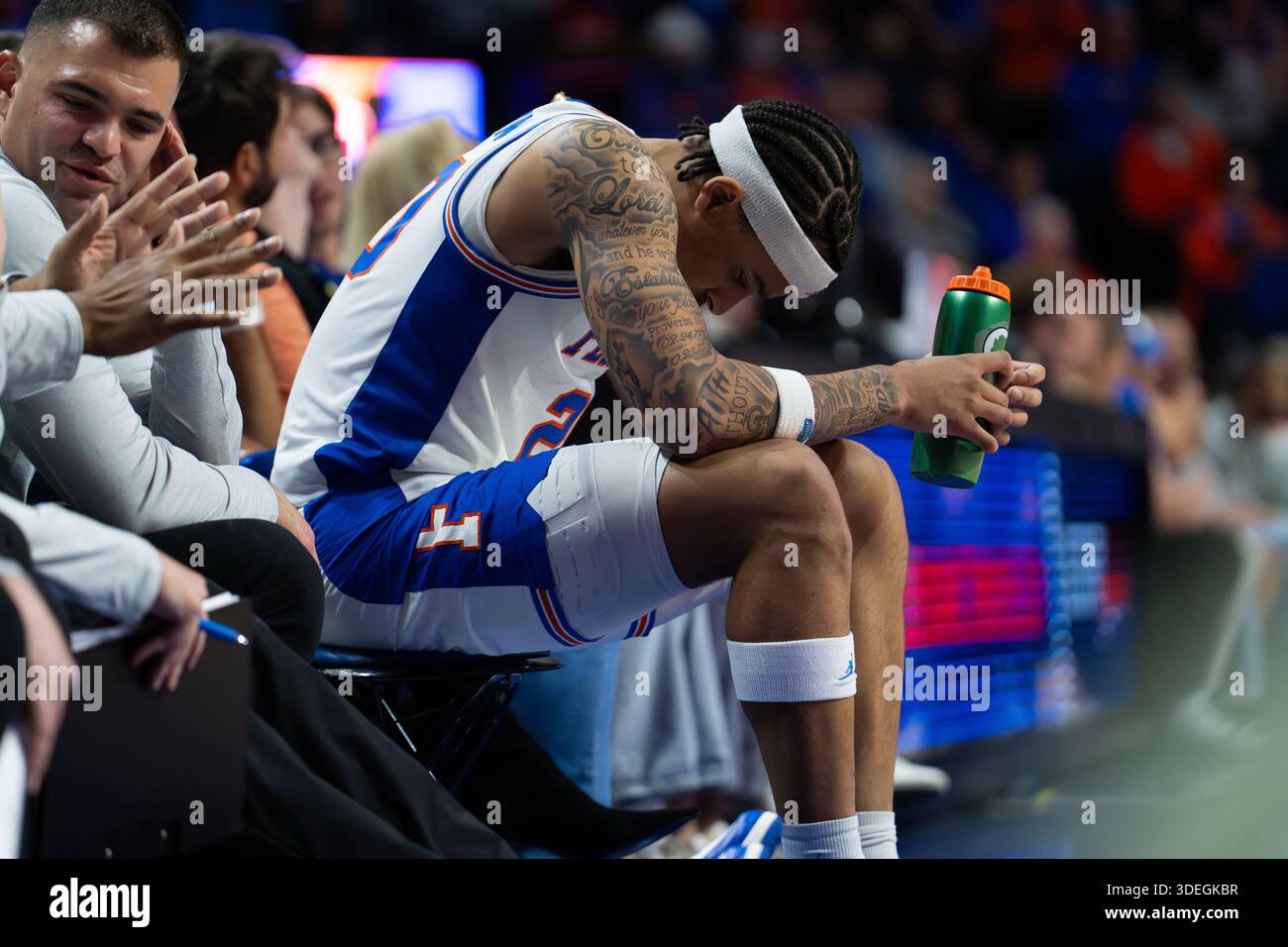 Florida guard Isaiah Brown refocuses while playing Georgia during the ...