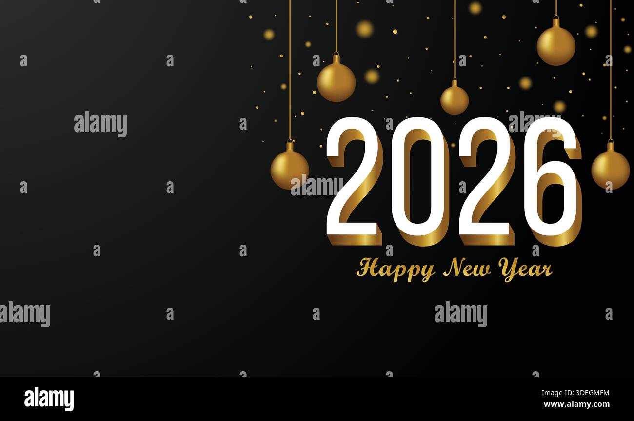 New years black background Stock Vector Images - Alamy